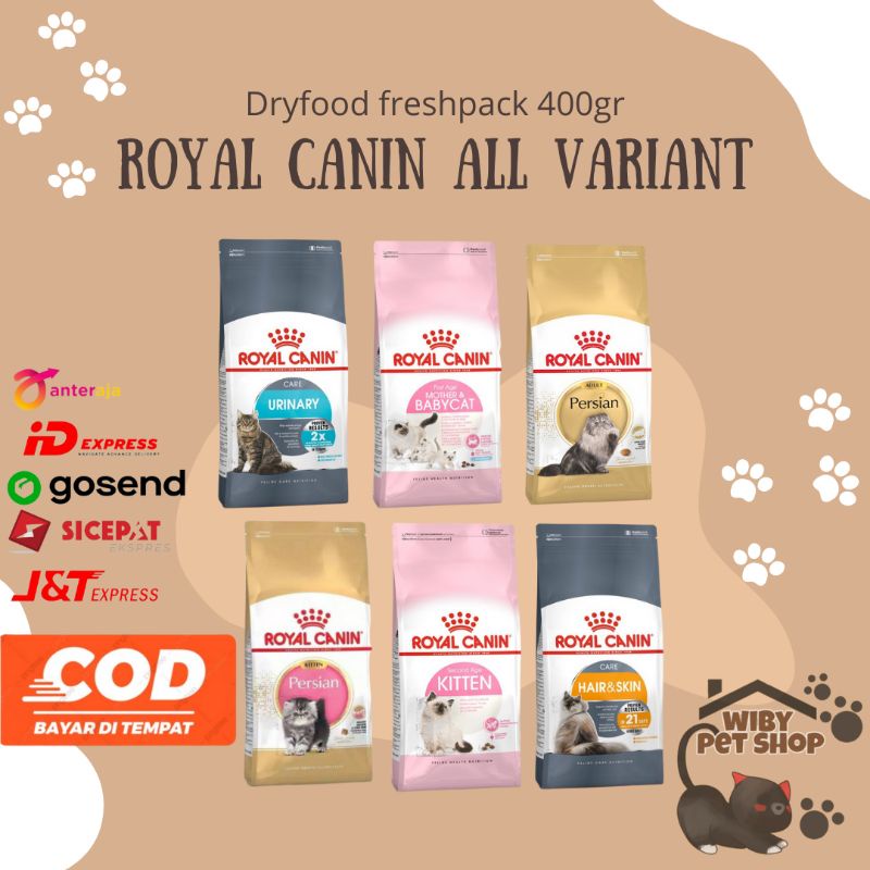Jual Royal Canin All Varian 400gr Freshpack | Shopee Indonesia