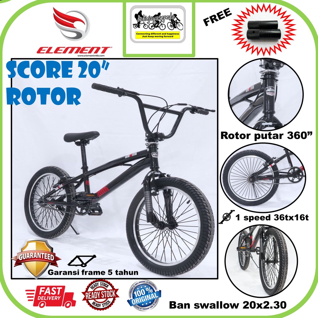 Jual Sepeda BMX 20 Inch ELEMENT SCORE ROTOR Freestyle | Shopee Indonesia