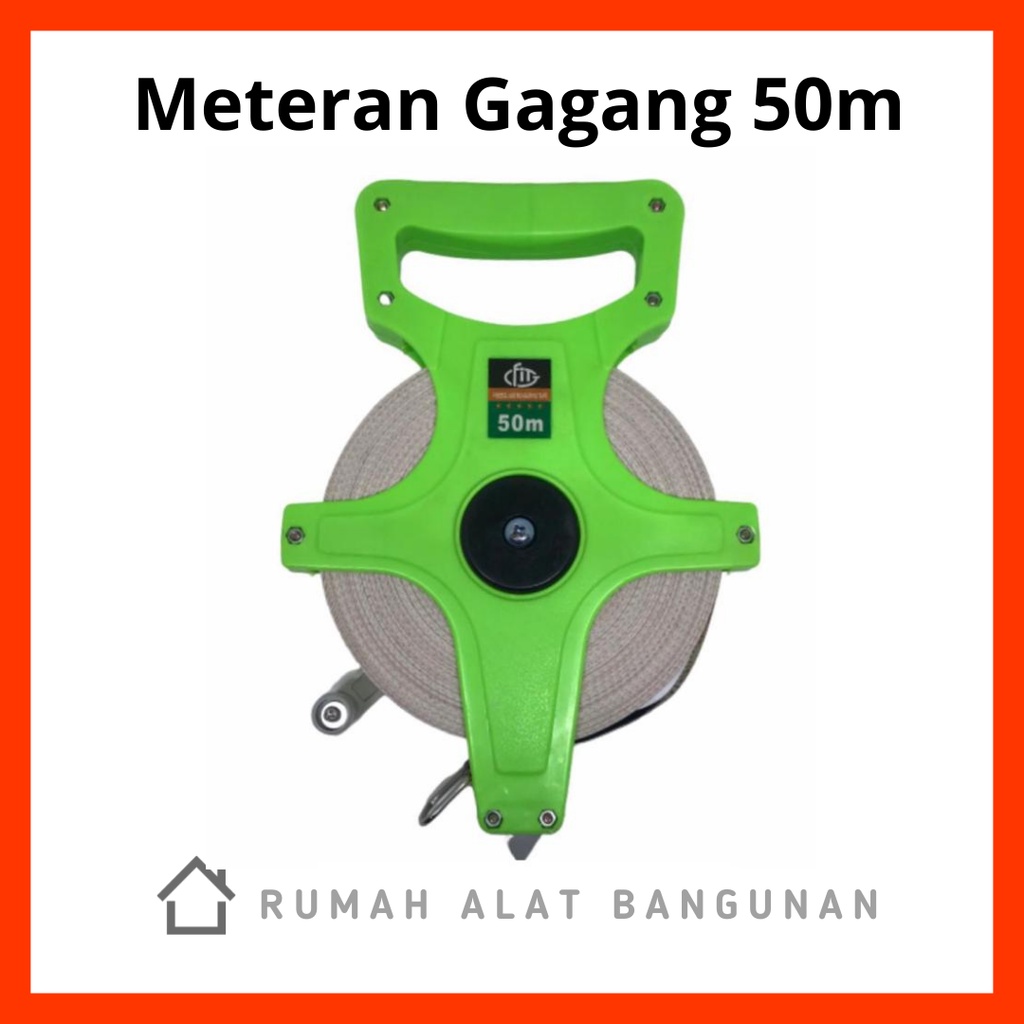 Jual Meteran Gagang 50m / Meteran Tancap / Meteran Tanah / Meteran ...