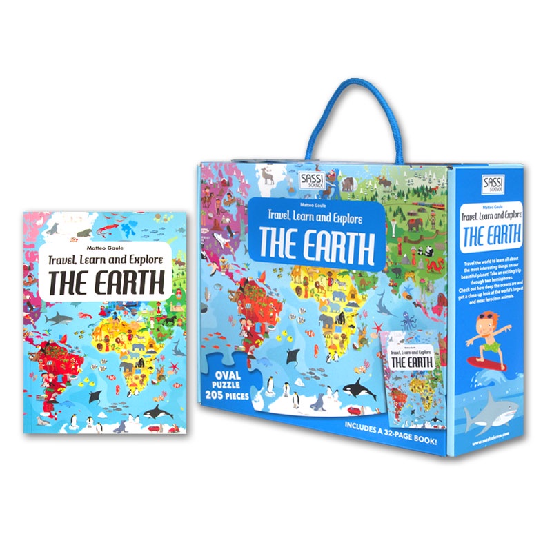 Jual [Sassi Junior] Travel, Learn and Explore – The Earth (Oval Puzzle ...