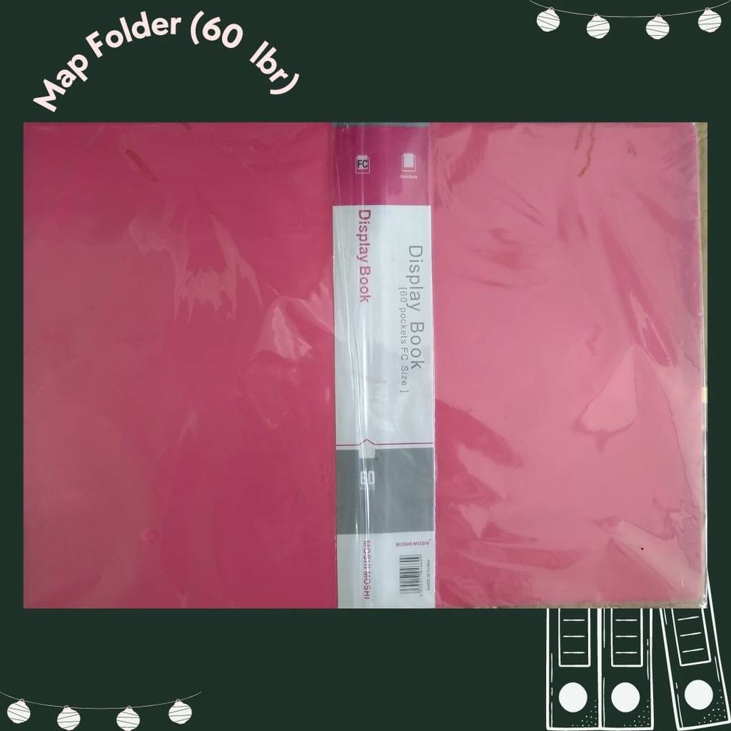 Jual Map Folder/ Document Keeper / Map Clear Holder F4 Folio 60 Lembar ...