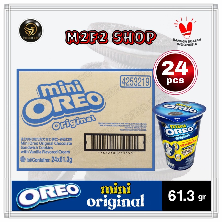 Jual Biskuit Oreo Cup Mini Original Vanilla Creme | Krim Vanila - 61,3 ...