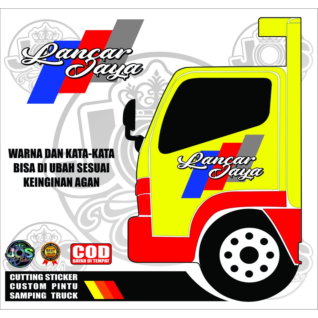 Jual CUTTING STICKER CUSTOM PINTU SAMPING TRUCK/PICKUP | Shopee Indonesia