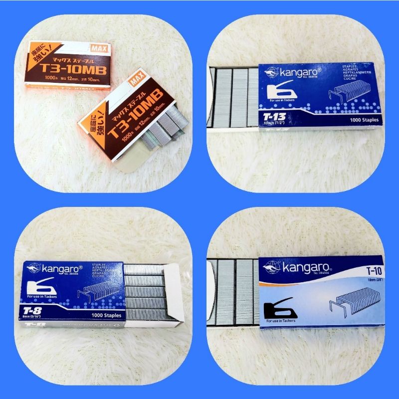 Jual Refill/Isi Staples Tembak Max, Isi Staples Tembak Kangaro T10, T8 ...