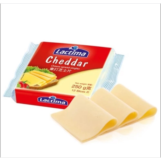 Jual Lactima Cheese Cheddar Slice 250Gr | Shopee Indonesia