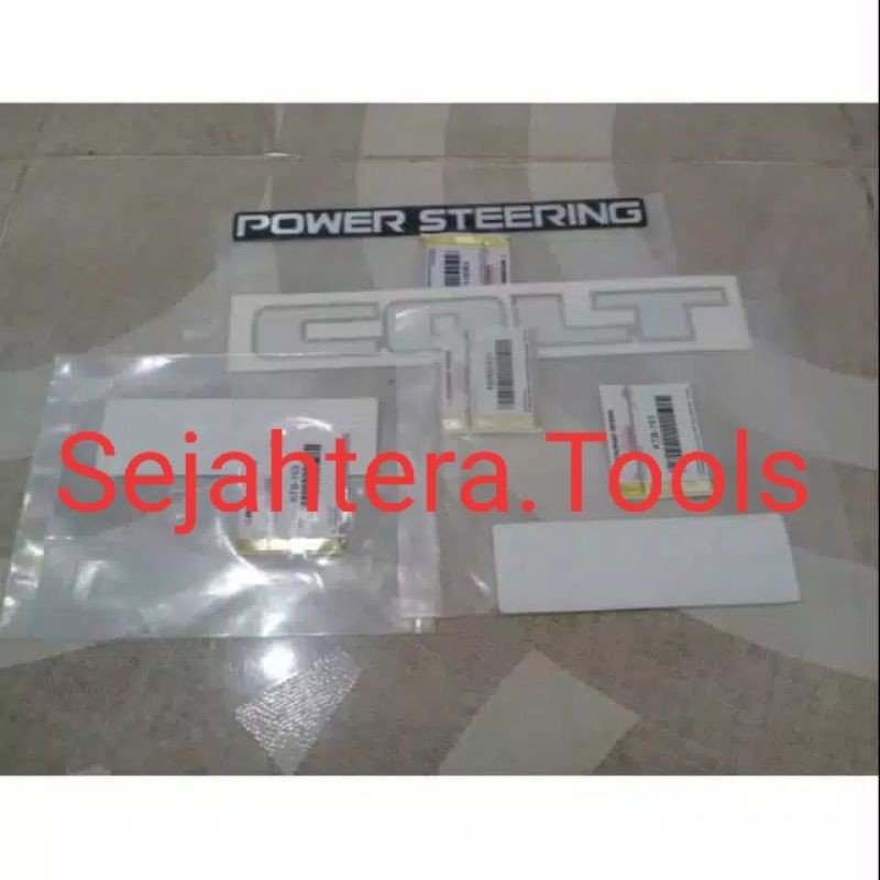 Jual stiker sticker emblem tulisan colt power steering dan cyclone L300 ...