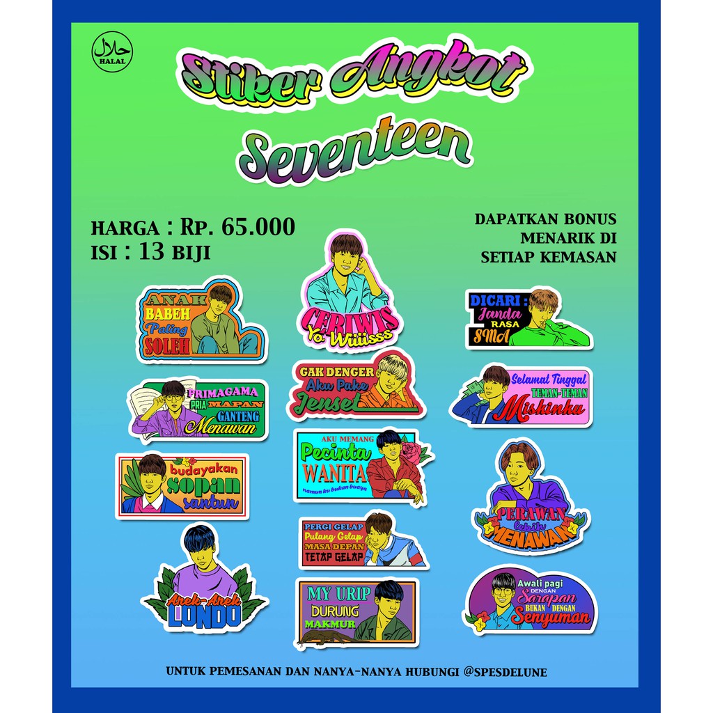 Jual Stiker Angkot Seventeen | Shopee Indonesia