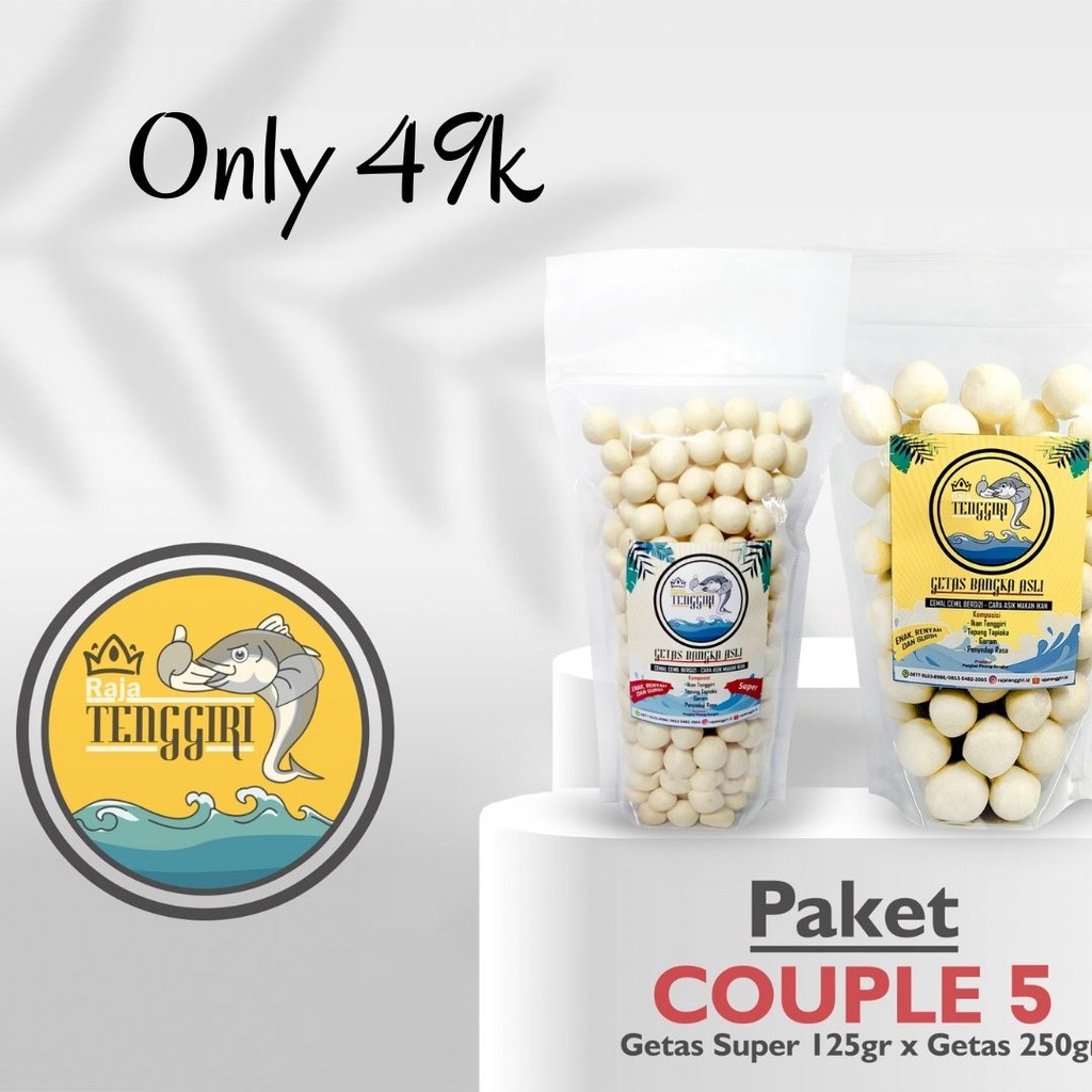 Jual PAKET COUPLE 5 getas super 125gr x getas kuning 250gr/getas ikan ...
