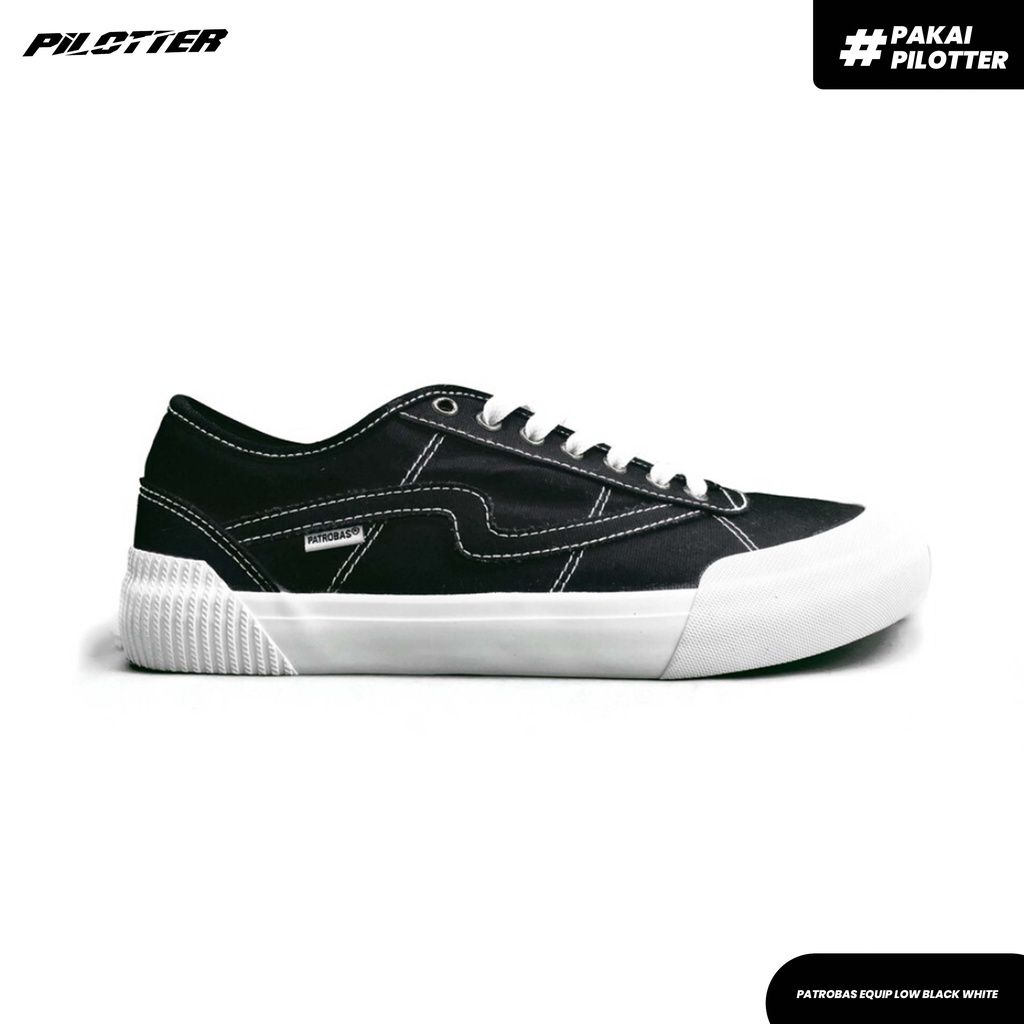 Jual SNEAKERS PATROBAS EQUIP LOW BLACK WHITE ORIGINAL SEPATU PATROBAS ...