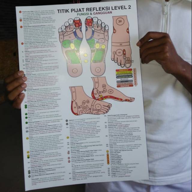 Jual Poster Pijat Refleksi 48x32cm (2 lbr/set) | Shopee Indonesia