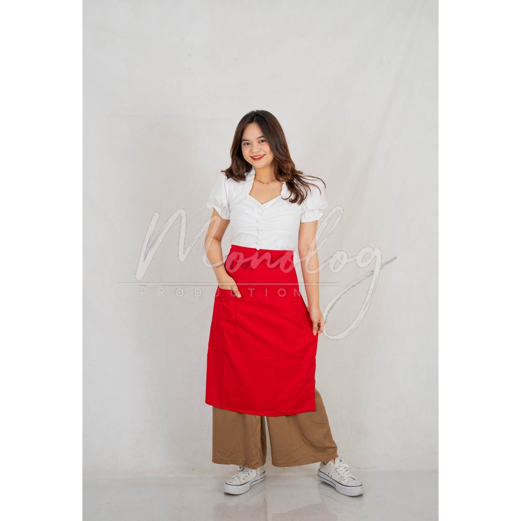 Jual Monolog Apron Celemek Dapur Setengah Badan Pria Wanita | Shopee ...