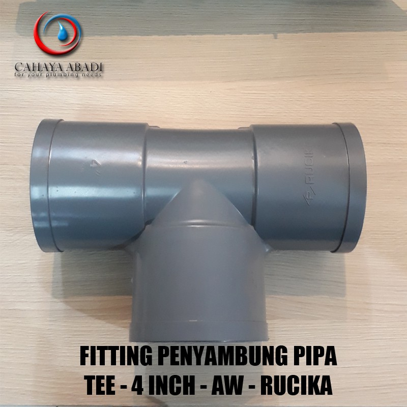 Jual GROSIR - FITTING PIPA - TEE - 4 INCH - AW - RUCIKA | Shopee Indonesia