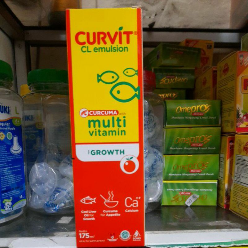 Jual Curvit CL Emulsion Rasa Jeruk 175ml | Shopee Indonesia