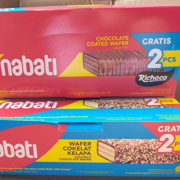 Jual Nabati Wafer Coklat 1 box Isi 12 Bungkus | Shopee Indonesia