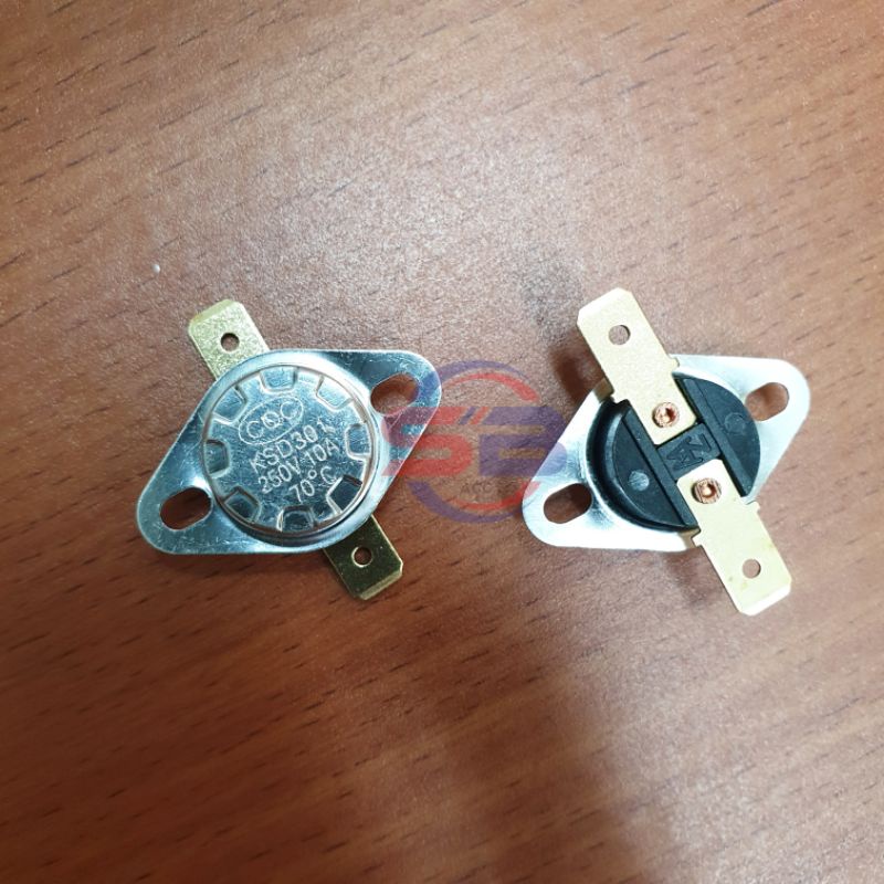 Jual TERMOSTAT / THERMOSTAT KSD301 250V 10A 70C DERAJAT / 70°C (3pcs) | Shopee Indonesia