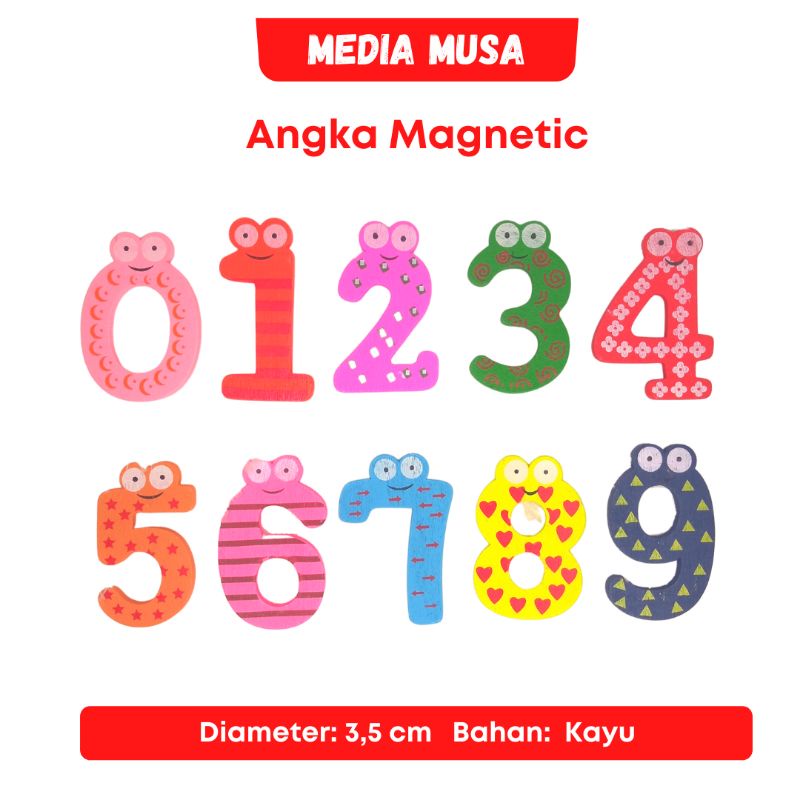 Jual Mediamusa - Angka magnetic tempelan kulkas | Shopee Indonesia