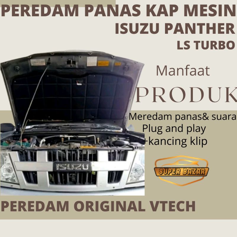 Jual ISUZU PANTHER LS TURBO peredam panas kap mesin mobil | Shopee ...
