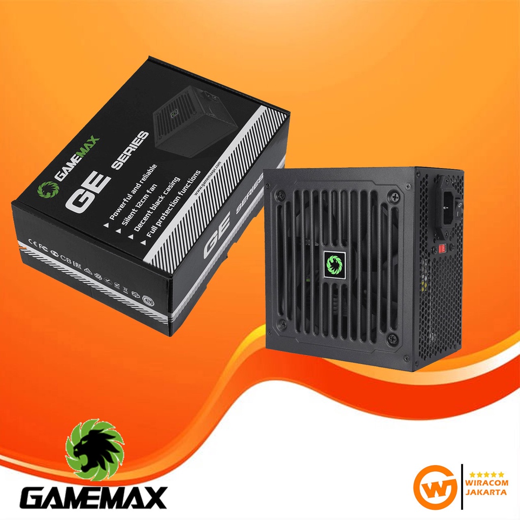 Jual Gamemax Eco Gamer 500W GE-500 80+ Certified Power Supply 500WATT ...