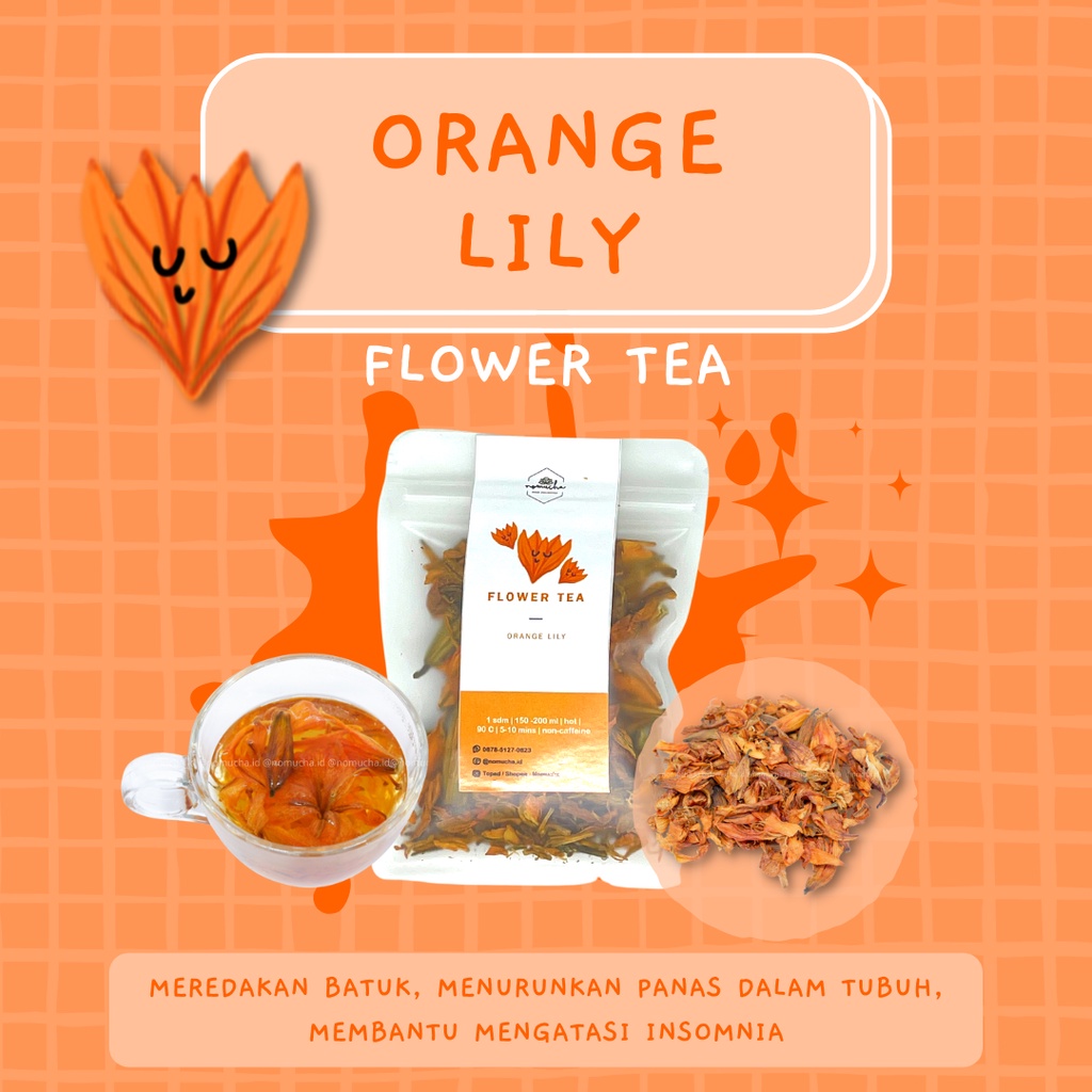 Jual Orange Lily Flower Tea / Teh Bunga Lili / Teh Herbal | Shopee ...