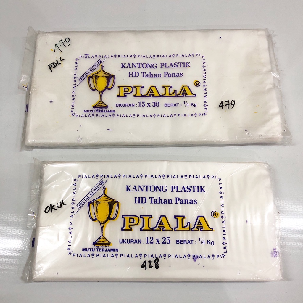 Jual Plastik HD/Plastik Anti Panas/Plastik Kuah Merk Piala Ukuran 12x25 ...