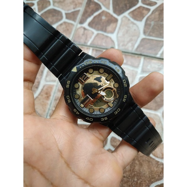 Jual casio aeq100 original ganteng model mirip gshock dan qnq vintage ...