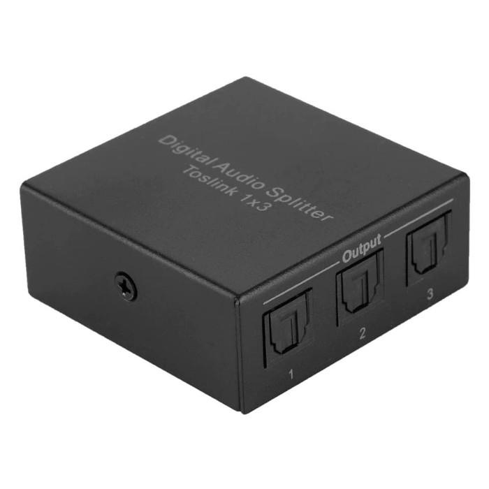 Jual AVPRO SPDIF TOSlink Digital Optical Audio Splitter Amplifier 1x3 W ...