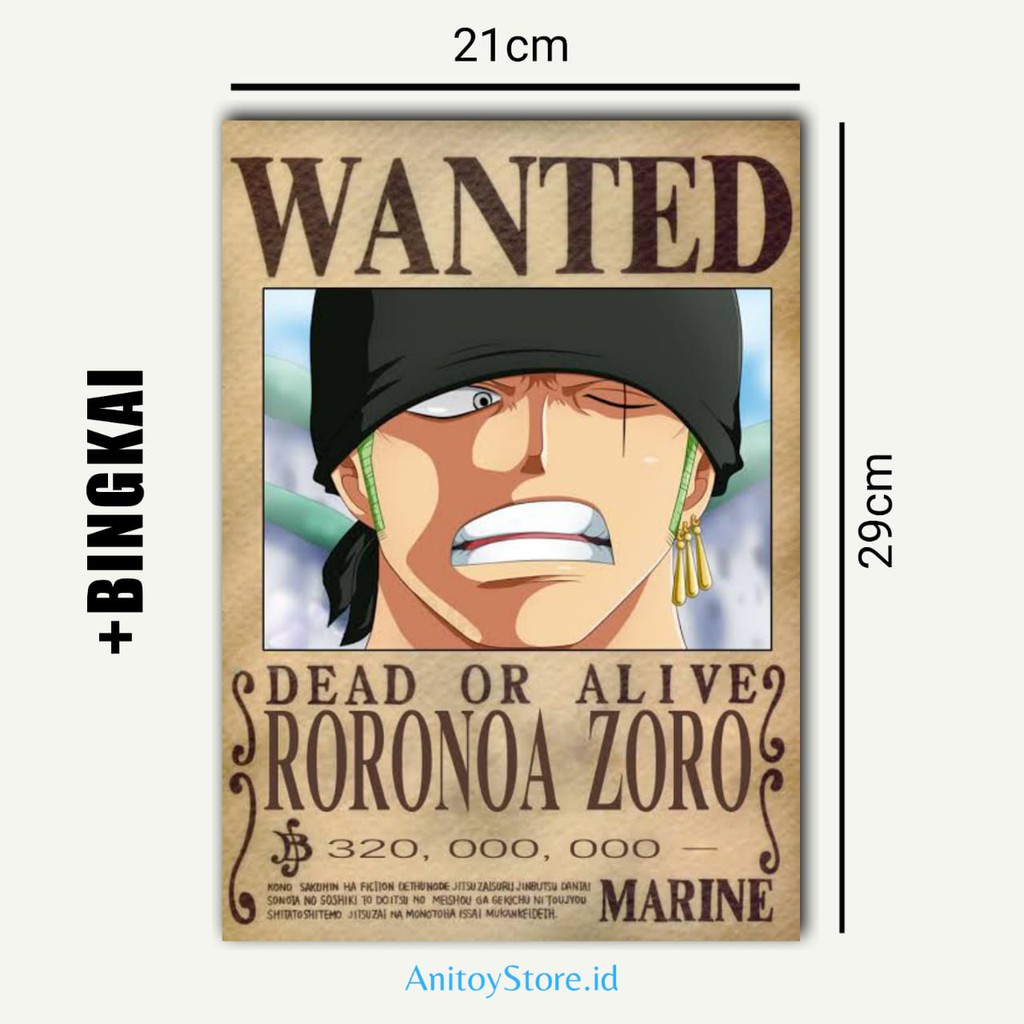 Jual POSTER BURONAN ONE PIECE ZORRO PLUS BINGKAI | Shopee Indonesia