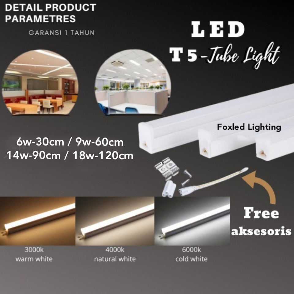 Jual LED TL T5 TUBE 14Watt/90CM | Shopee Indonesia