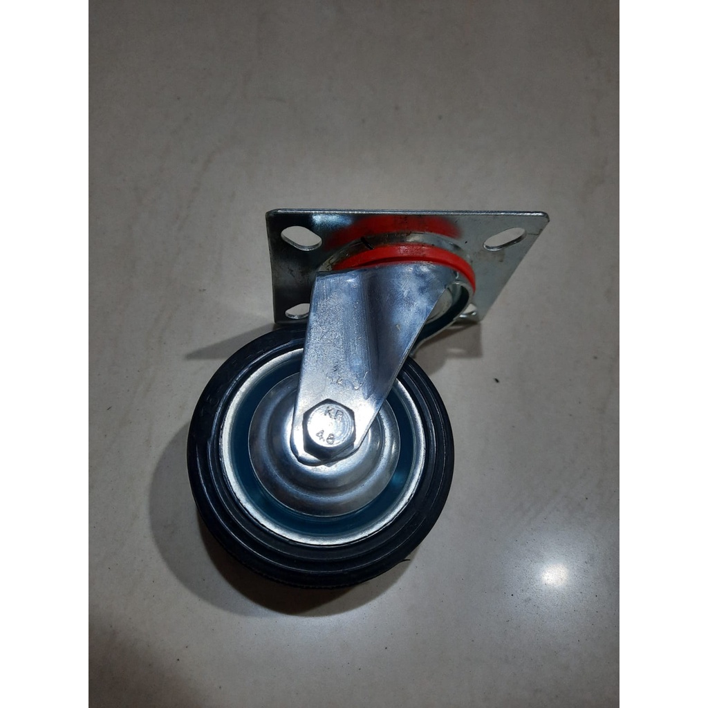 Jual Roda troli 3" hidup Roha Roda Karet | Shopee Indonesia
