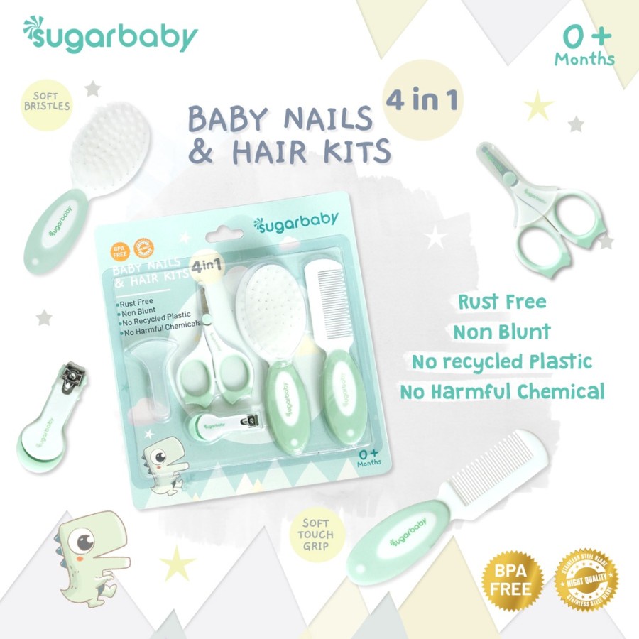 Jual Sugar Baby 4 IN 1 Baby Nail & Hair Kits | Shopee Indonesia