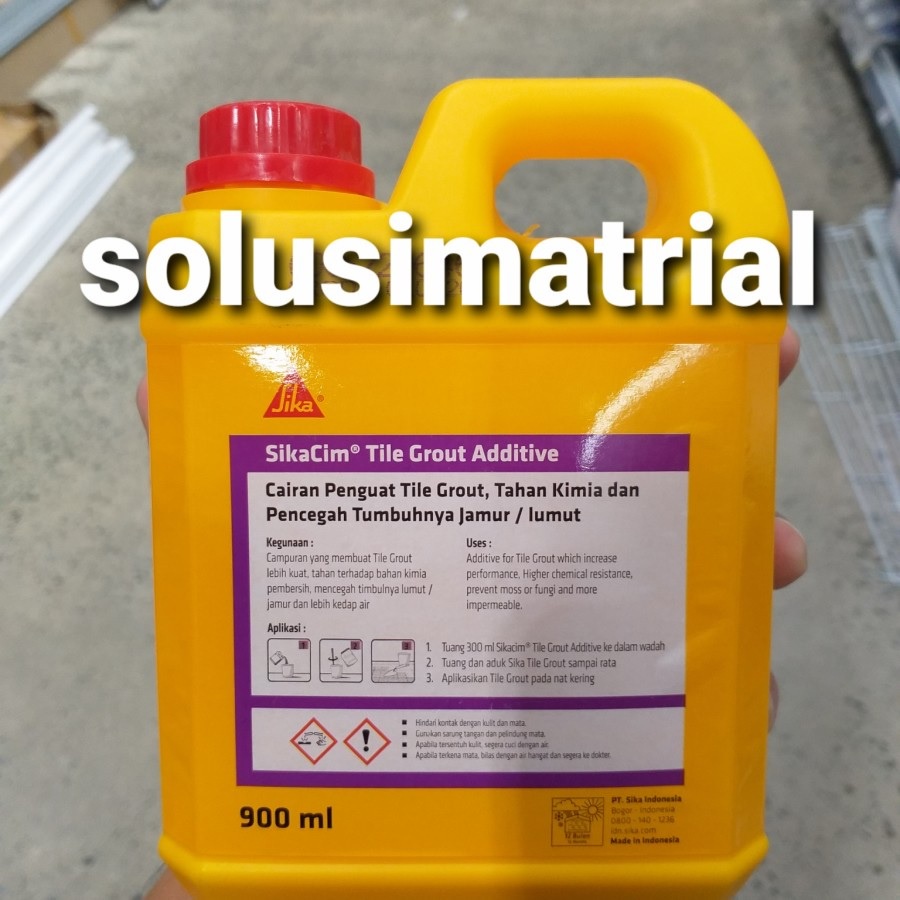 Jual SikaCim Sika Cim Tile Grout Additive / Cairan Nat 900ml | Shopee ...