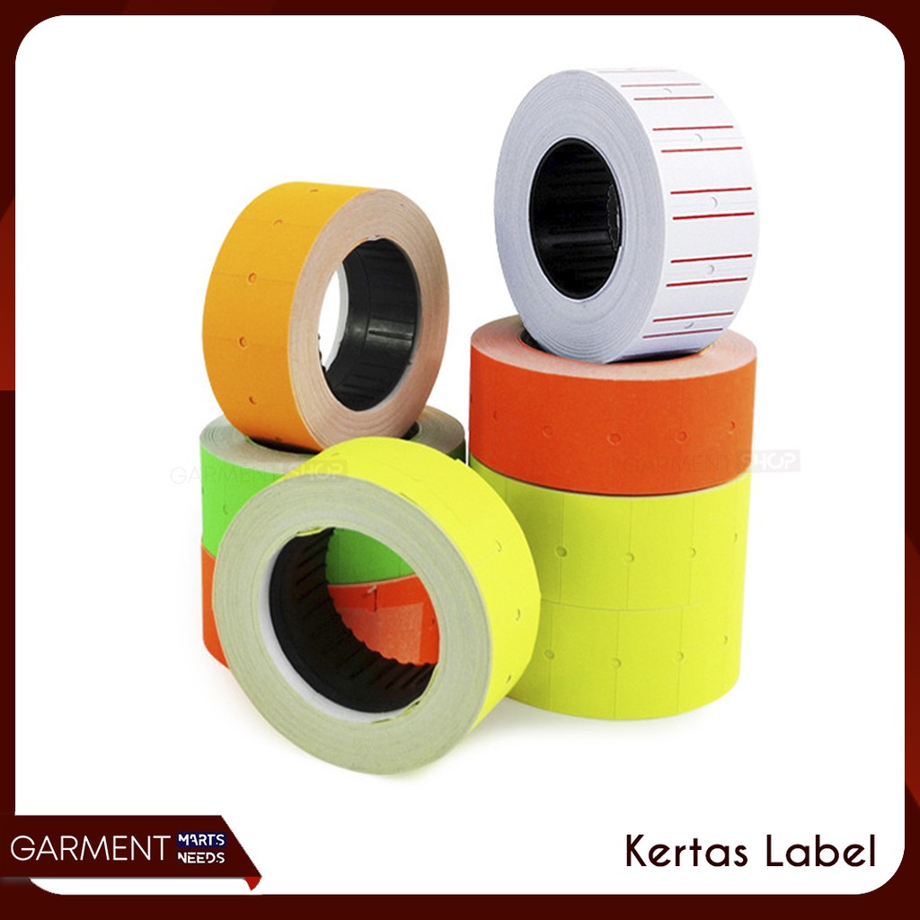 Jual ISI LABEL HARGA ALAT PRICE LABELLER REFILL SINGLE WARNA - WARNI ...