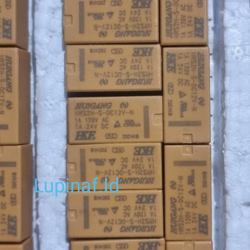 Jual RELAY HKE KUNING 8PIN 8P 12V 1A 2A ORIGINAL 8PIN 12VOLT | Shopee ...
