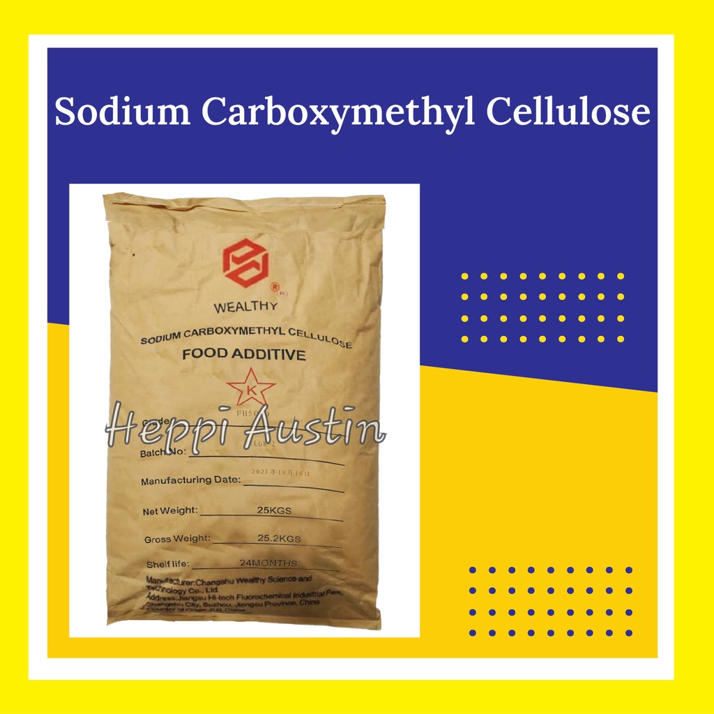 Jual CMC Pengental Makanan Carboxy Methyl Cellulose Food Grade 500Gram ...
