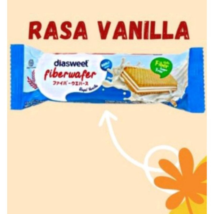 Jual Wafer Sugar Free Snack Diabetes Diasweet Fiber wafer Box isi 15 ...