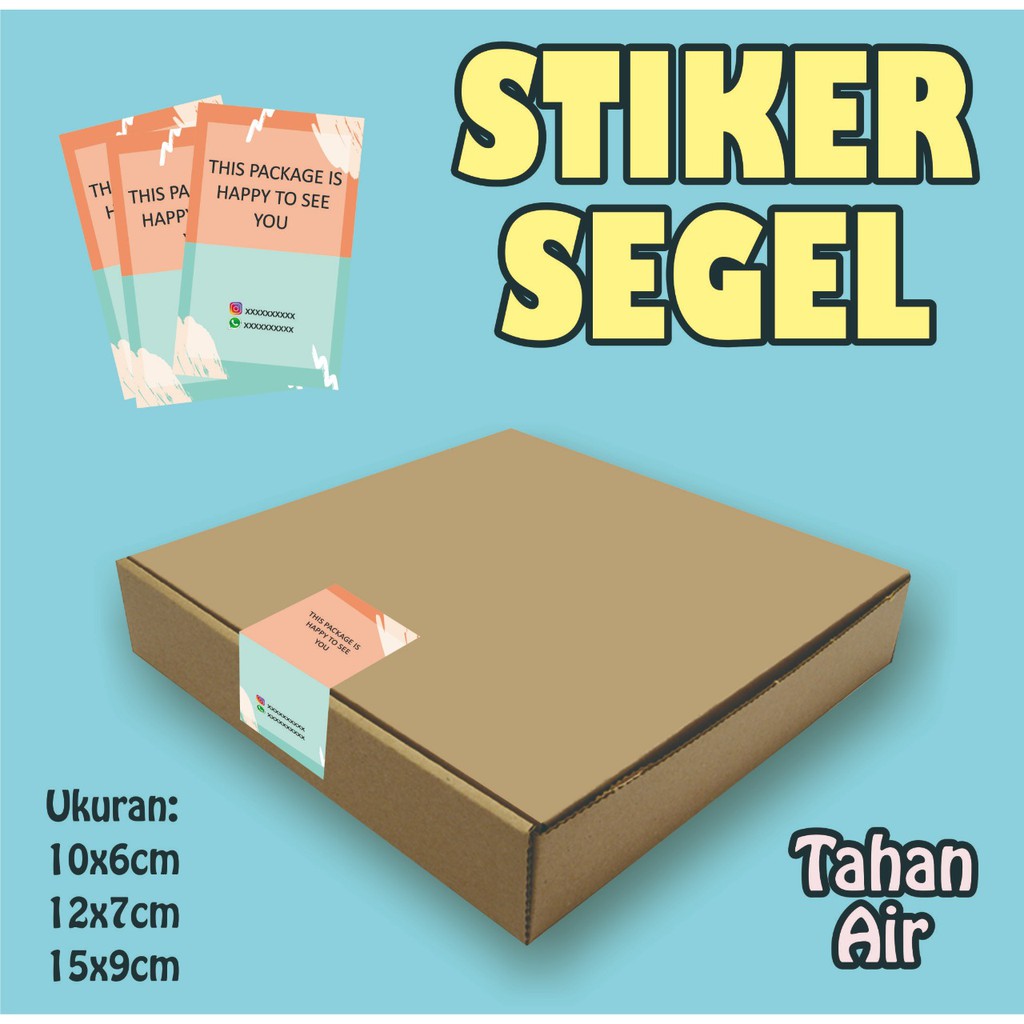 Jual stiker segel packaging stiker packing stiker box | Shopee Indonesia