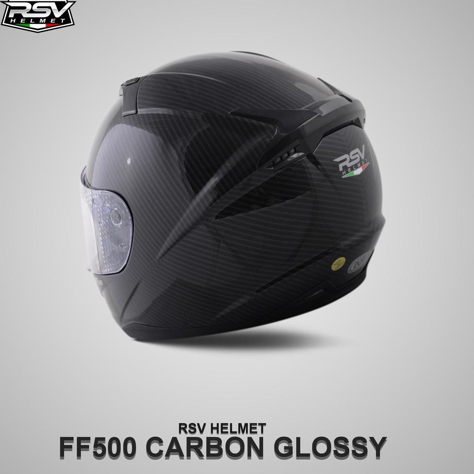 Jual RSV FF500 Carbon Glossy + Visor Darksmoke / Iridium Silver (KODE ...
