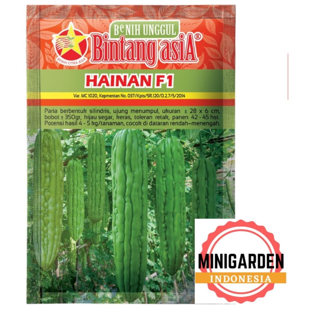 Jual PARE PARIA HAINAN 10 GRAM PACK BESAR benih bibit biji paria F1 ...