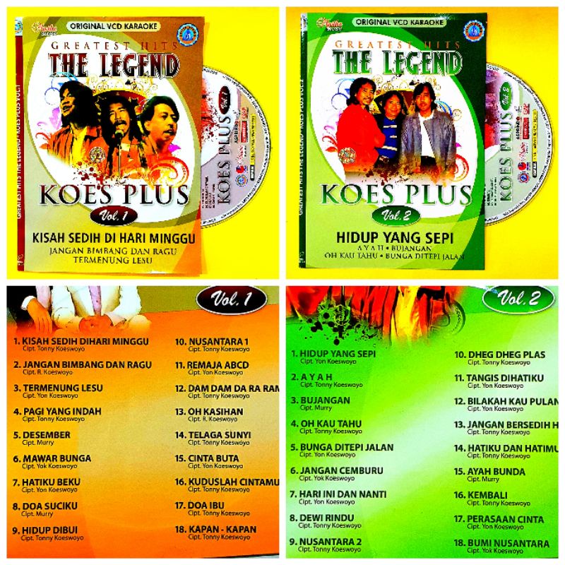 Jual KASET ORIGINAL KARAOKE VIDEO MUSIK THE LEGEND KOES PLUS - LAGU POP NOSTALGIA - LAGU LAWAS ...