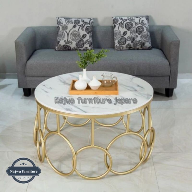 Jual MEJA TAMU TOP TABLE GRANIT MARMER | Shopee Indonesia