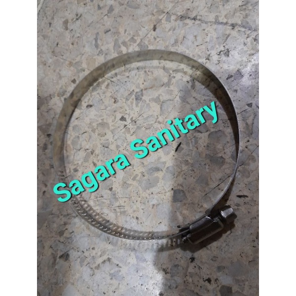 Jual klem 5 inchi stainless sus 304 untuk flexible ducting 5" pipa ...