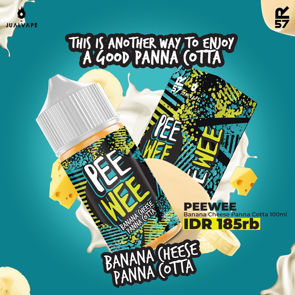 Jual Pee Wee 100ml - Liquid R57 - Banana Cheese Panna Cotta | Shopee ...