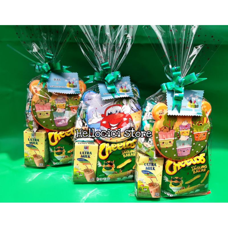 Jual Parcel bingkisan snack + lunch box kemasan unik ulang tahun ...