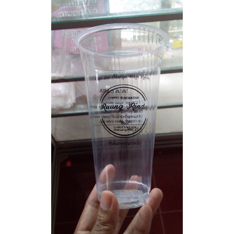 Jual Gelas cup UKURAN 18 OZ/ CUP SLIM | Shopee Indonesia