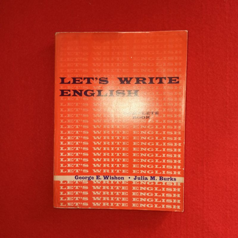 Jual buku Lawas bahasa Inggris let s write English complete book ...