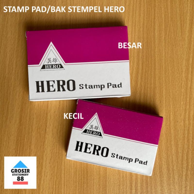 Jual Stamp Pad / Bak Stempel / Bantal Stempel HERO Kecil Besar | Shopee ...