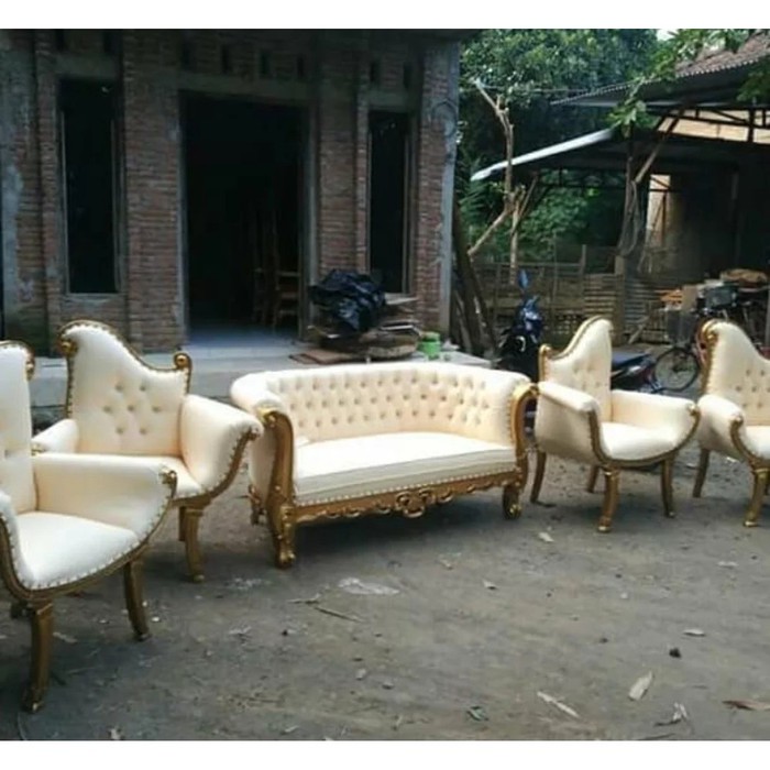 Jual Kursi Sofa Set Pelaminan Dan Meja Standing Wedding Manten | Shopee ...
