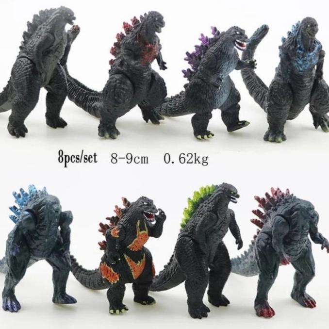 Jual Figure Godzilla 1 set isi 8 pcs / Figure set Godzilla 8 pcs ...