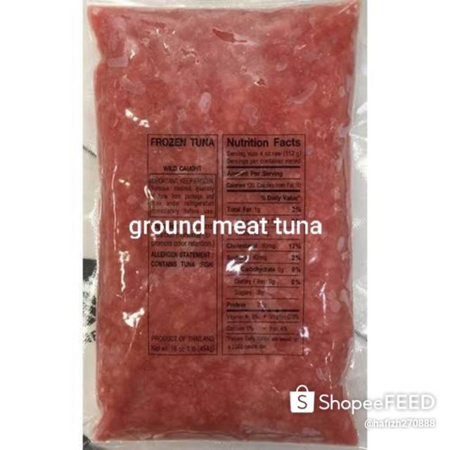 Jual - ground meat tuna 500gr/pax harga 35k/500gr | Shopee Indonesia