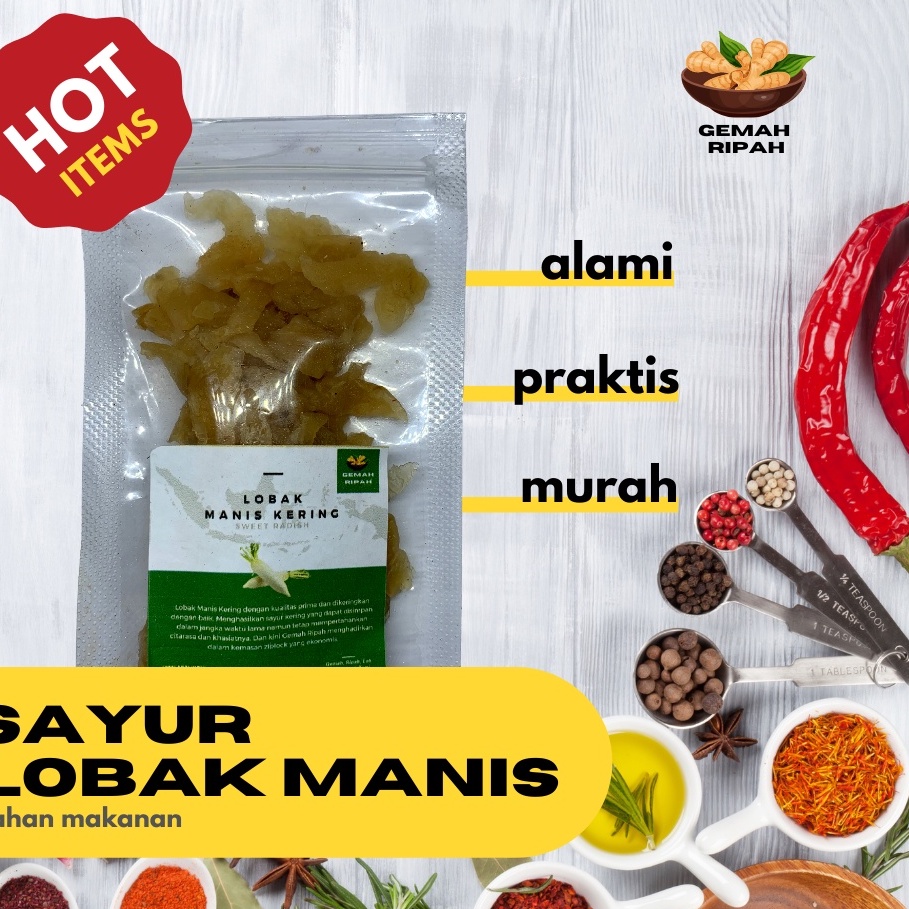 Jual Lobak Manis Lokal /Lobak manis Kebun/Lobak manis kering | Shopee ...